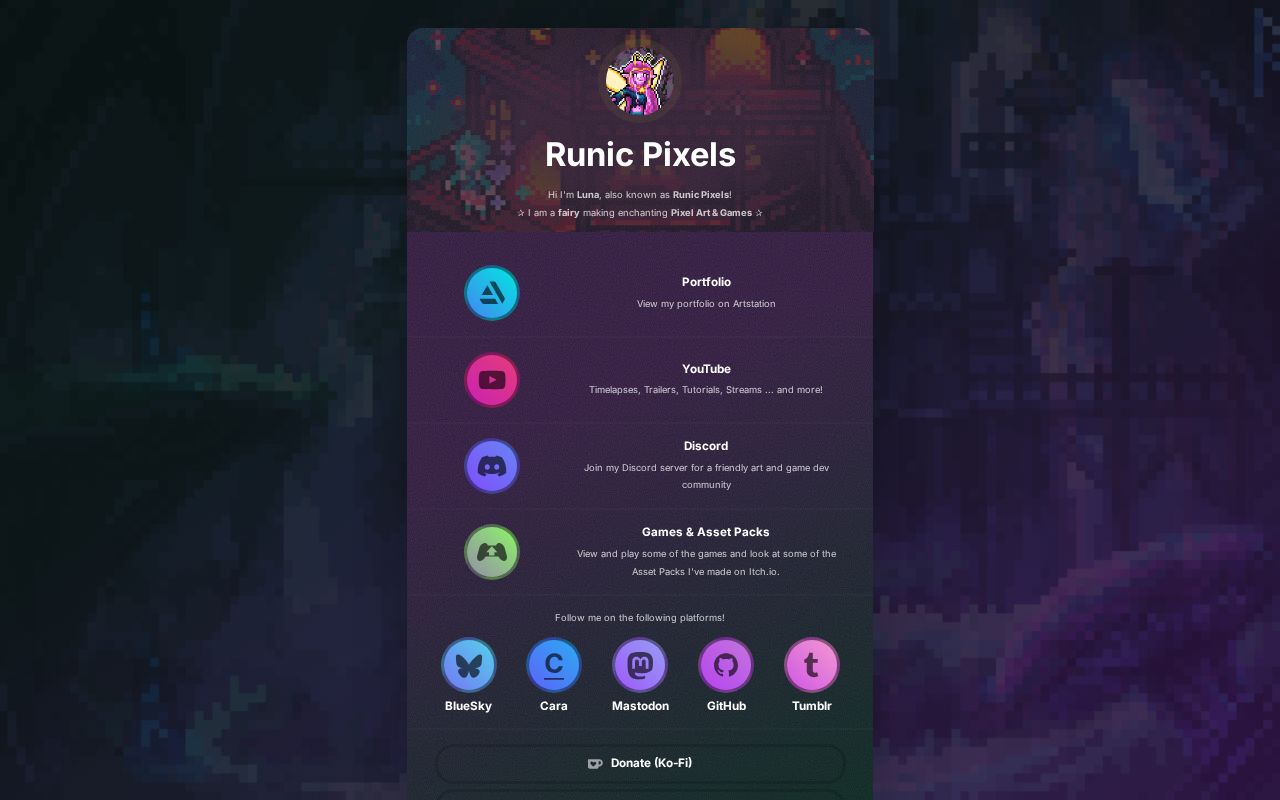 Runic Pixels Links